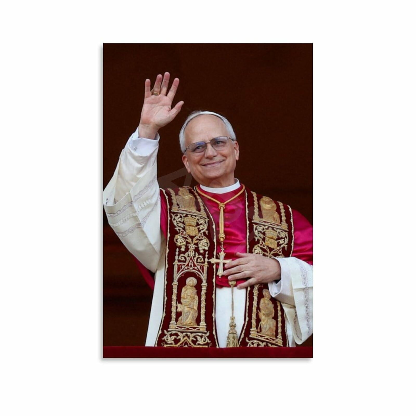 Pope Robert Francis Prevost Poster Pope Leo XIV (2) Canvas for Bedroom Living Room Decor ...