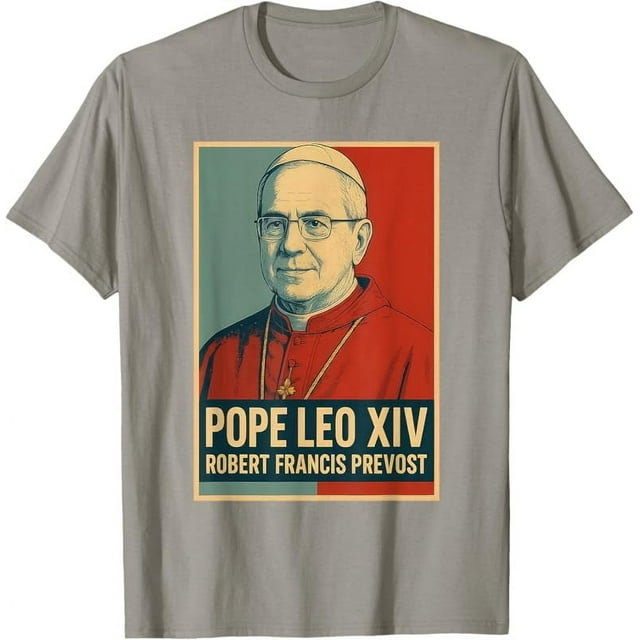 Pope Robert Prevost Pope Leo XIV V-neck T-shirt - Walmart.com