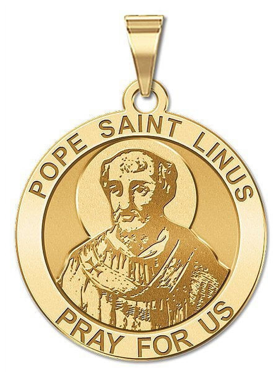 Pope Saint Linus Religious Medal - 3/4 inch Size of a Nickel in Solid ...