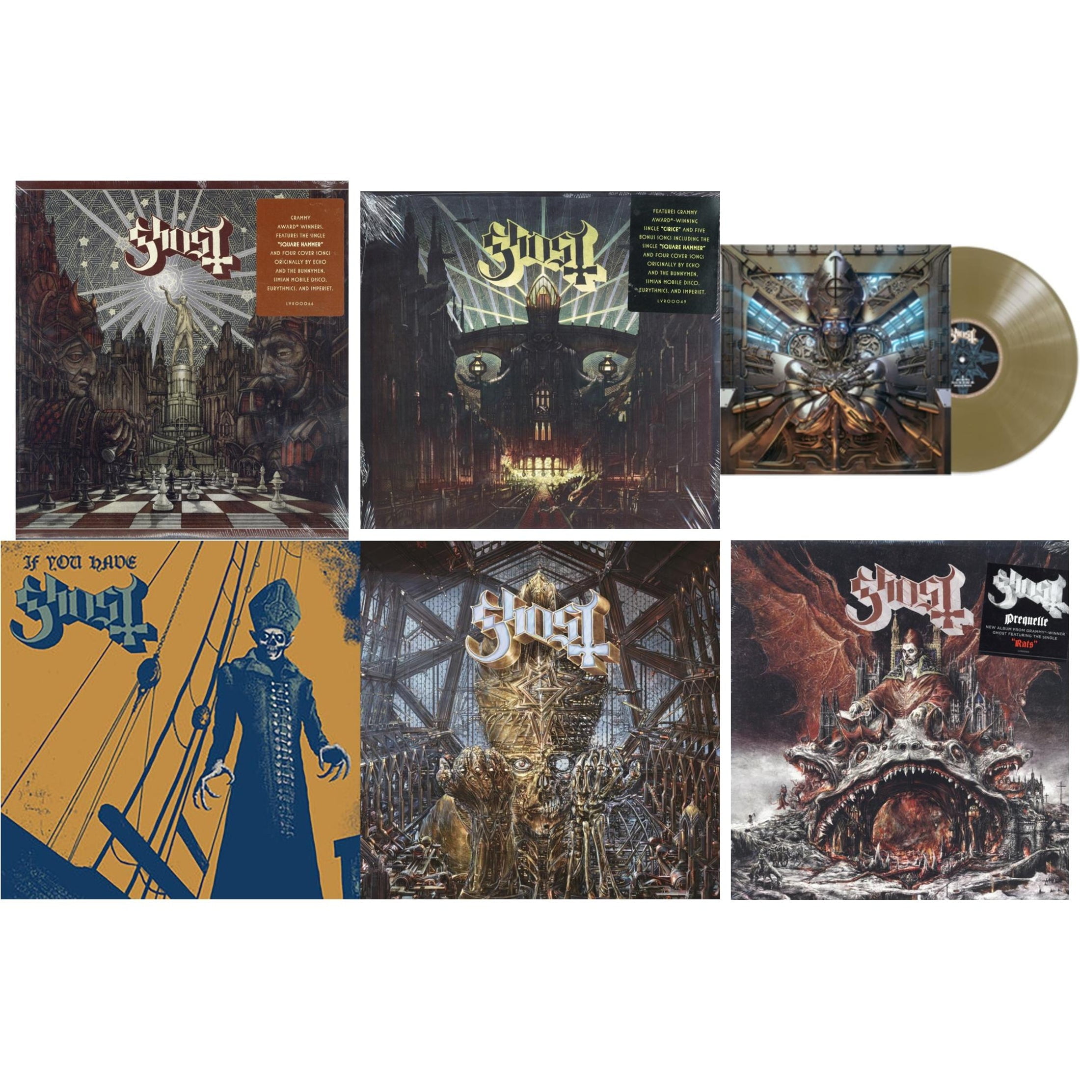 Popestar & Meliora (Deluxe Edition) & Phantomime (Gold LP Vinyl) & If You Have Ghost (Blue ...