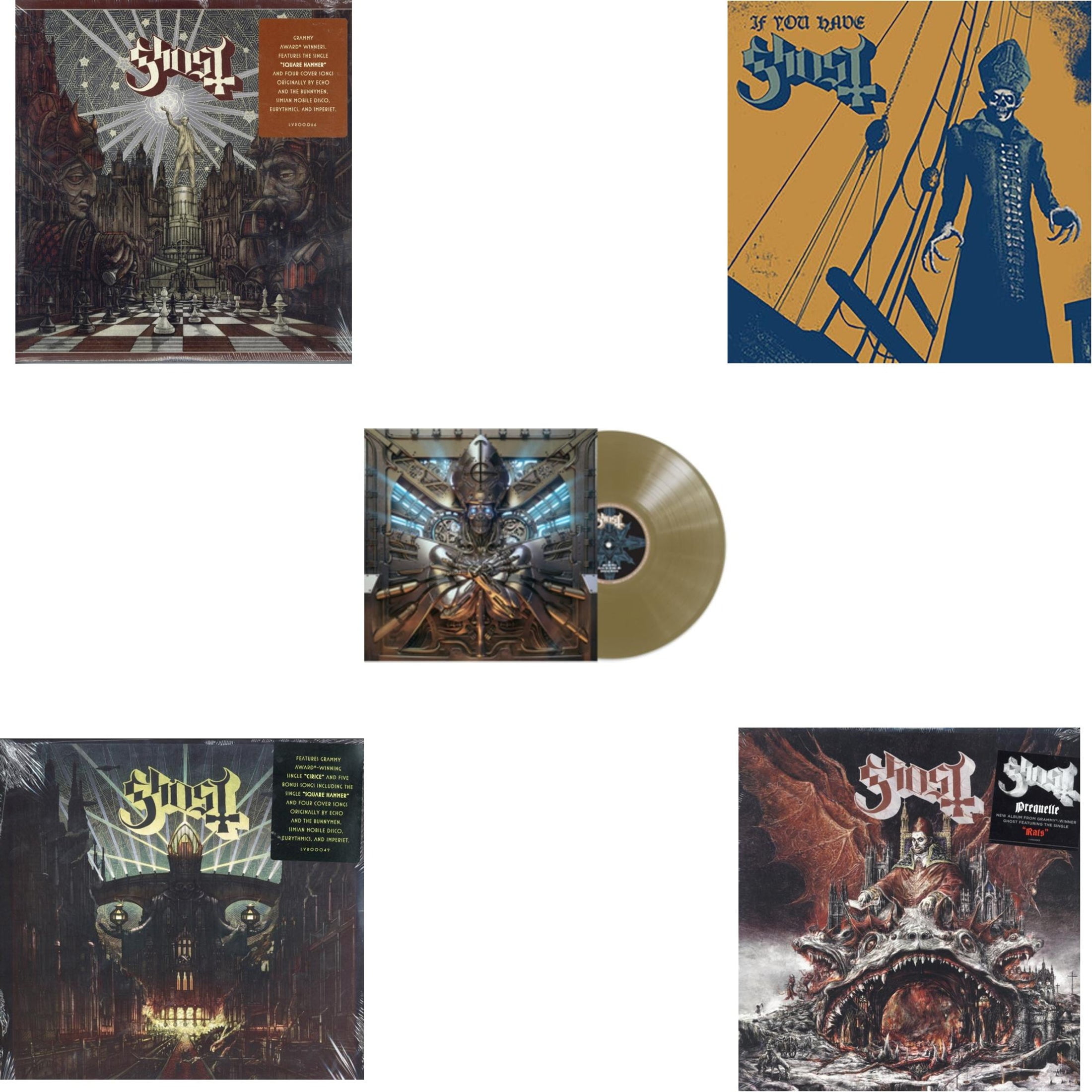 Popestar & Meliora (Deluxe Edition) & Phantomime (Gold LP Vinyl) & If You Have Ghost (Blue ...