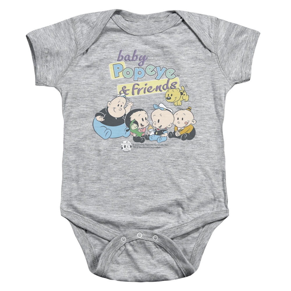 Popeye - Baby Popeye & Friends - Infant Snapsuit - 12 Month - Walmart.com