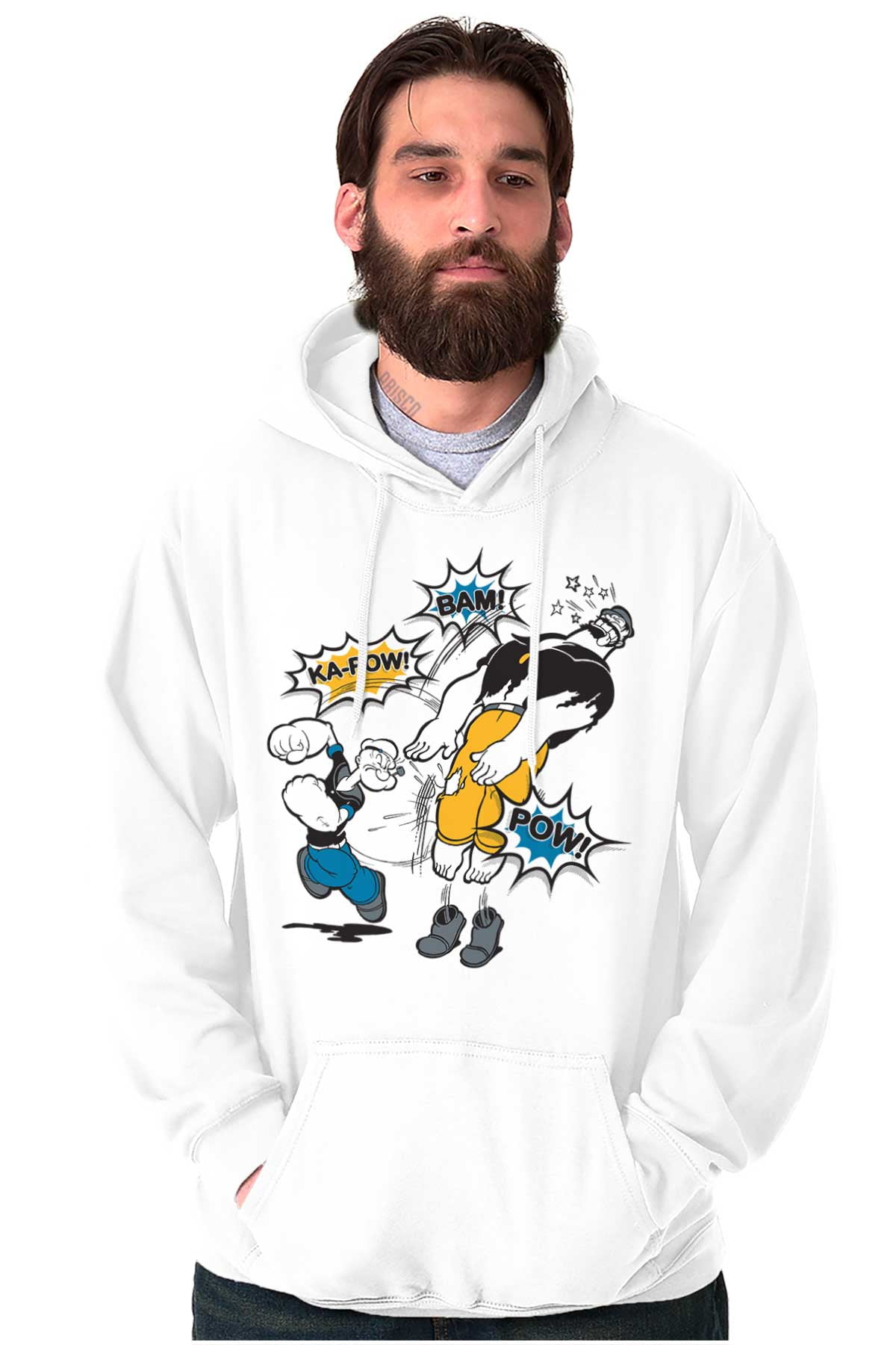 Popeye Bluto Fight Ka-Pow Punch Hoodie Sweatshirt Women Men Brisco ...