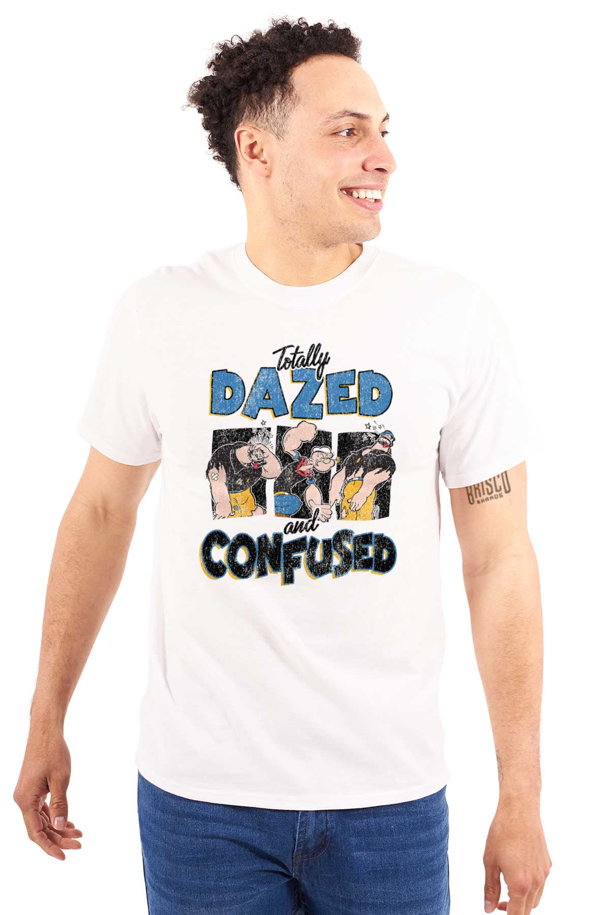 Popeye Bluto Punch Dazed and Confused Men's Graphic T Shirt Tees Brisco ...