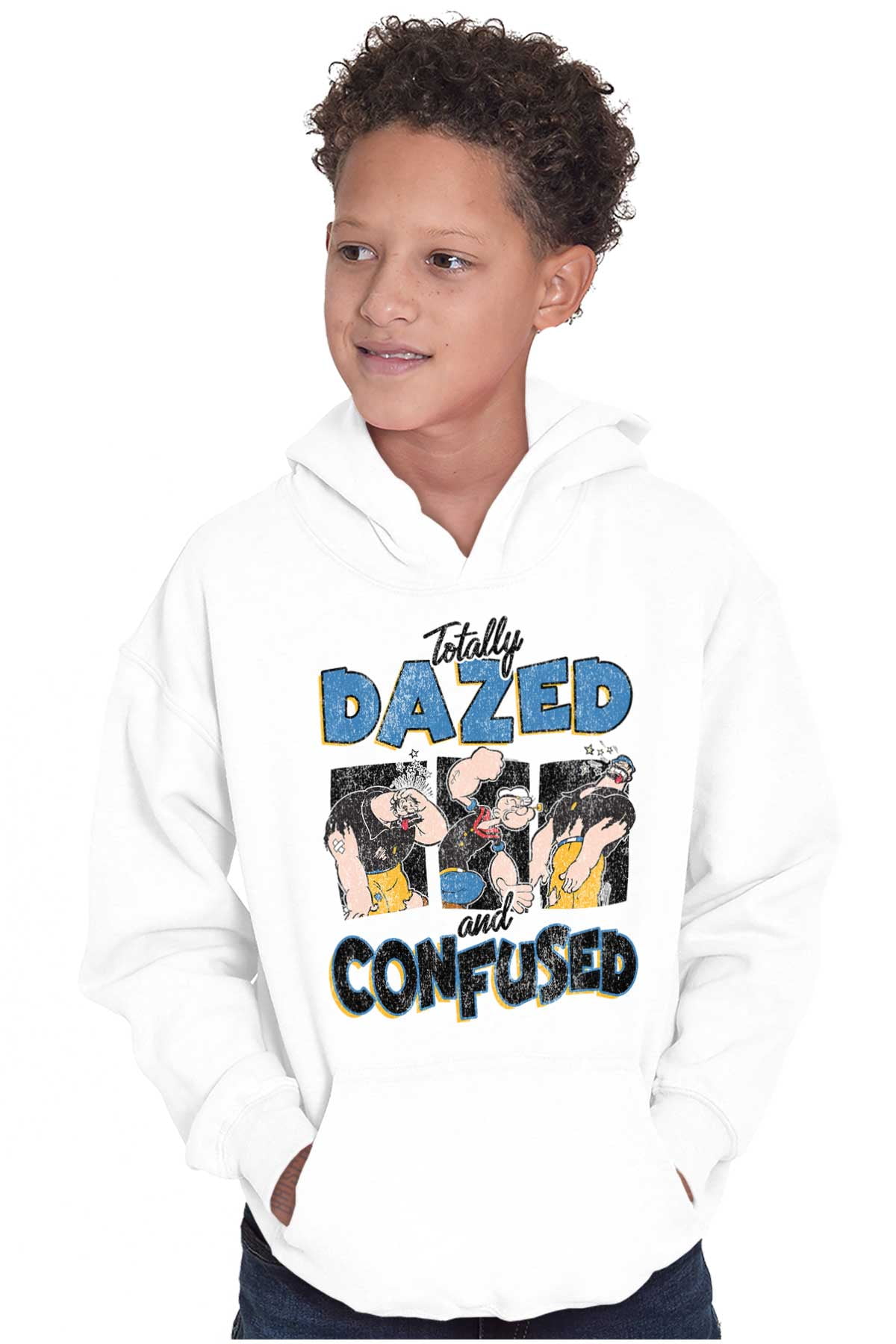 Popeye Bluto Punch Dazed and Confused Youth Hoodie Boy Girl Teen Brisco ...