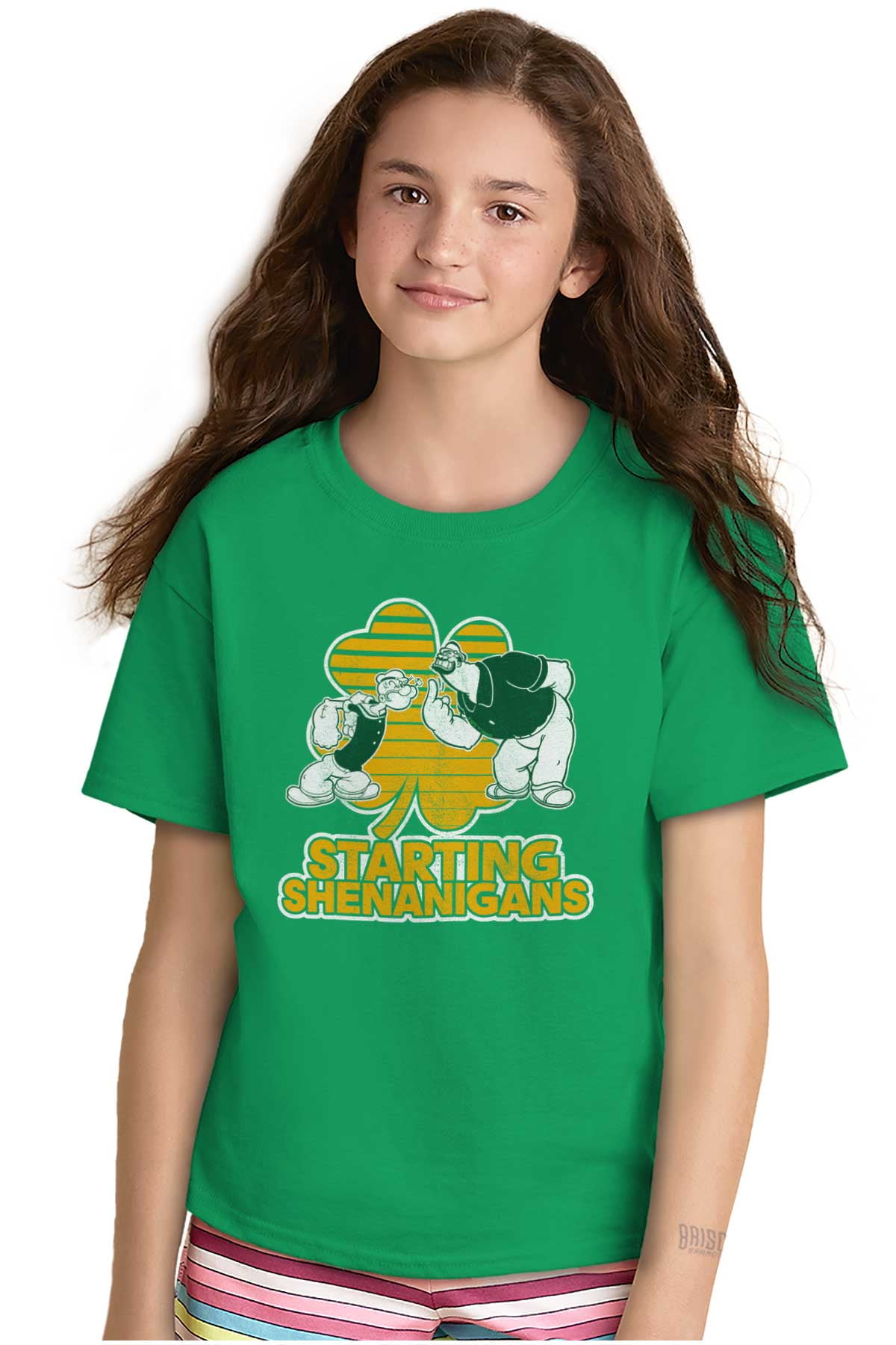 Popeye Bluto St Patricks Shenanigans Crewneck T Shirts Boy Girl Teen ...