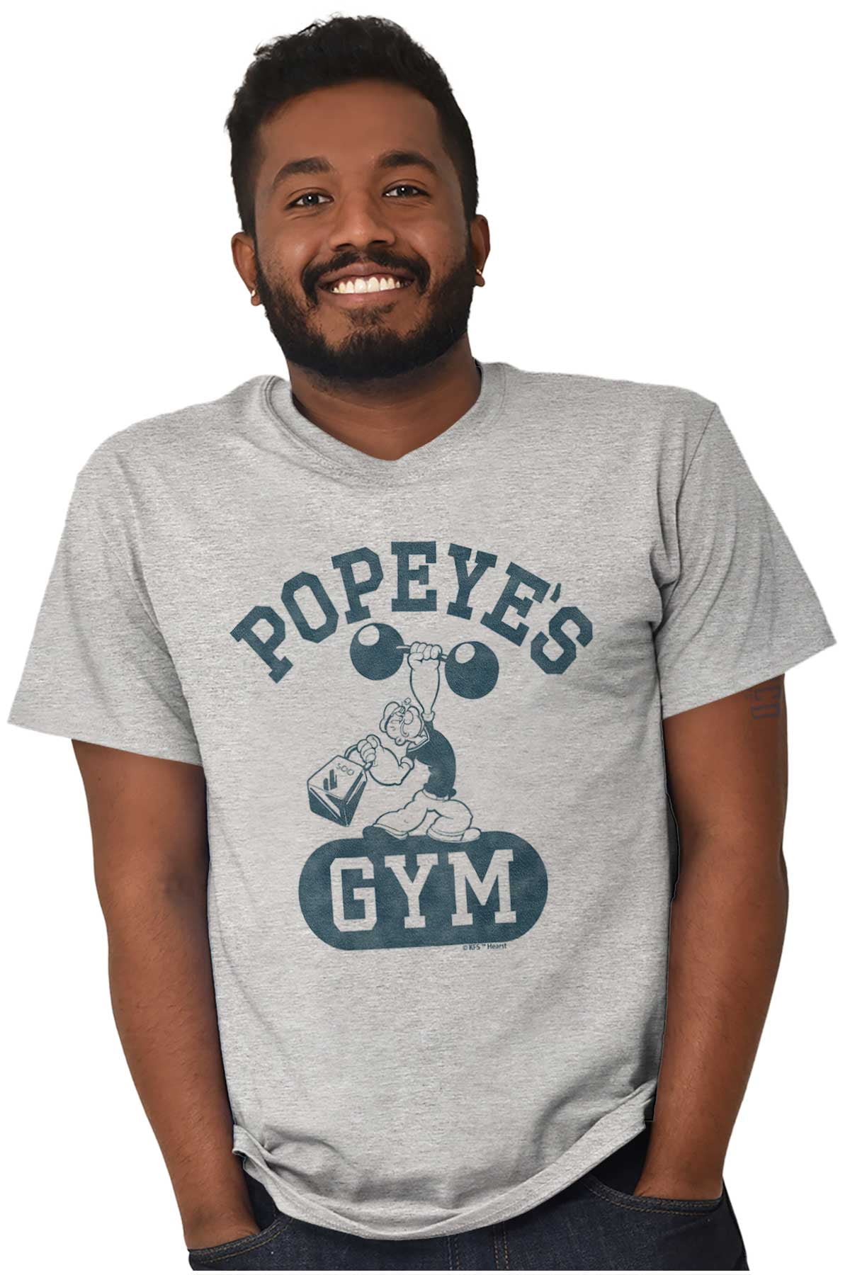 Popeye Body Builder Gym Workout Cool Men's Graphic T Shirt Tees Brisco ...