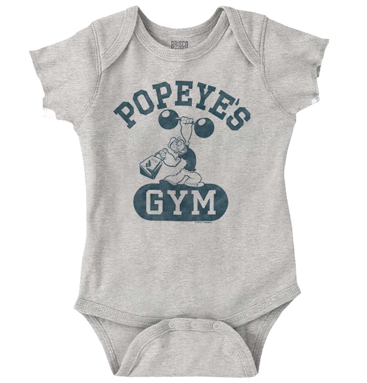 Popeye Body Builder Gym Workout Cool Romper Boys or Girls Infant Baby ...