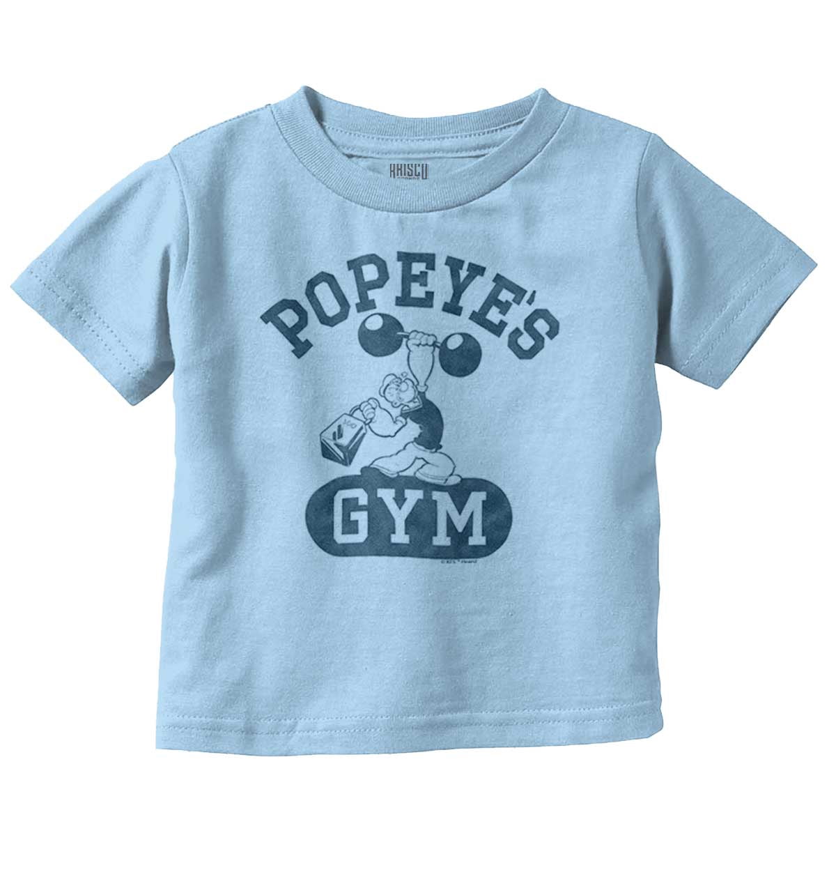 Popeye Body Builder Gym Workout Cool Toddler Boy Girl T Shirt Infant ...