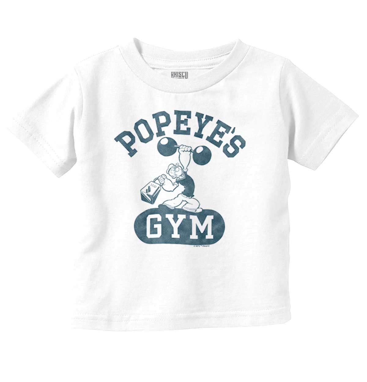 Popeye Body Builder Gym Workout Cool Toddler Boy Girl T Shirt Infant ...