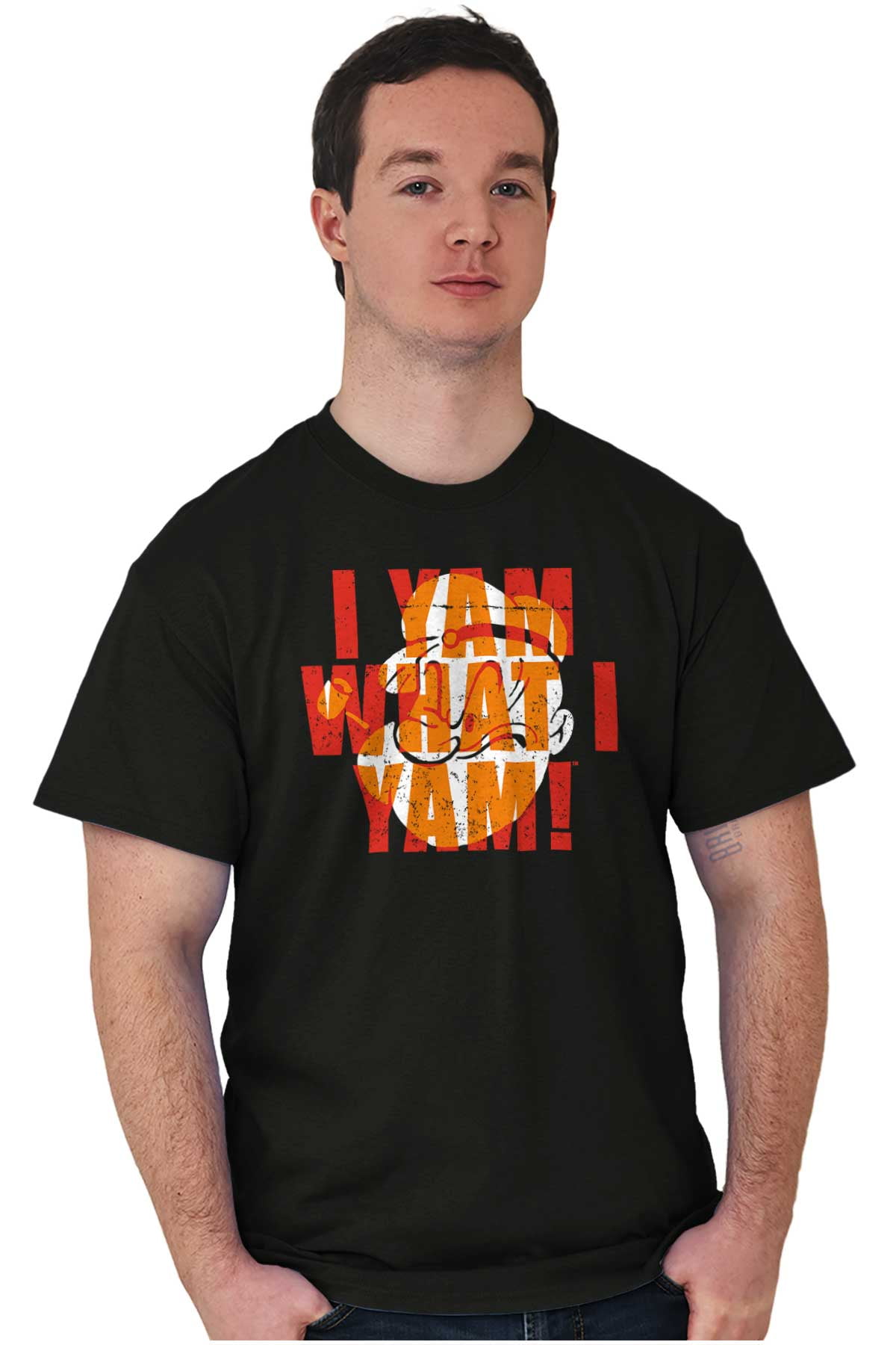 Popeye Catchphrase What I Yam Men's Graphic T Shirt Tees Brisco Brands ...