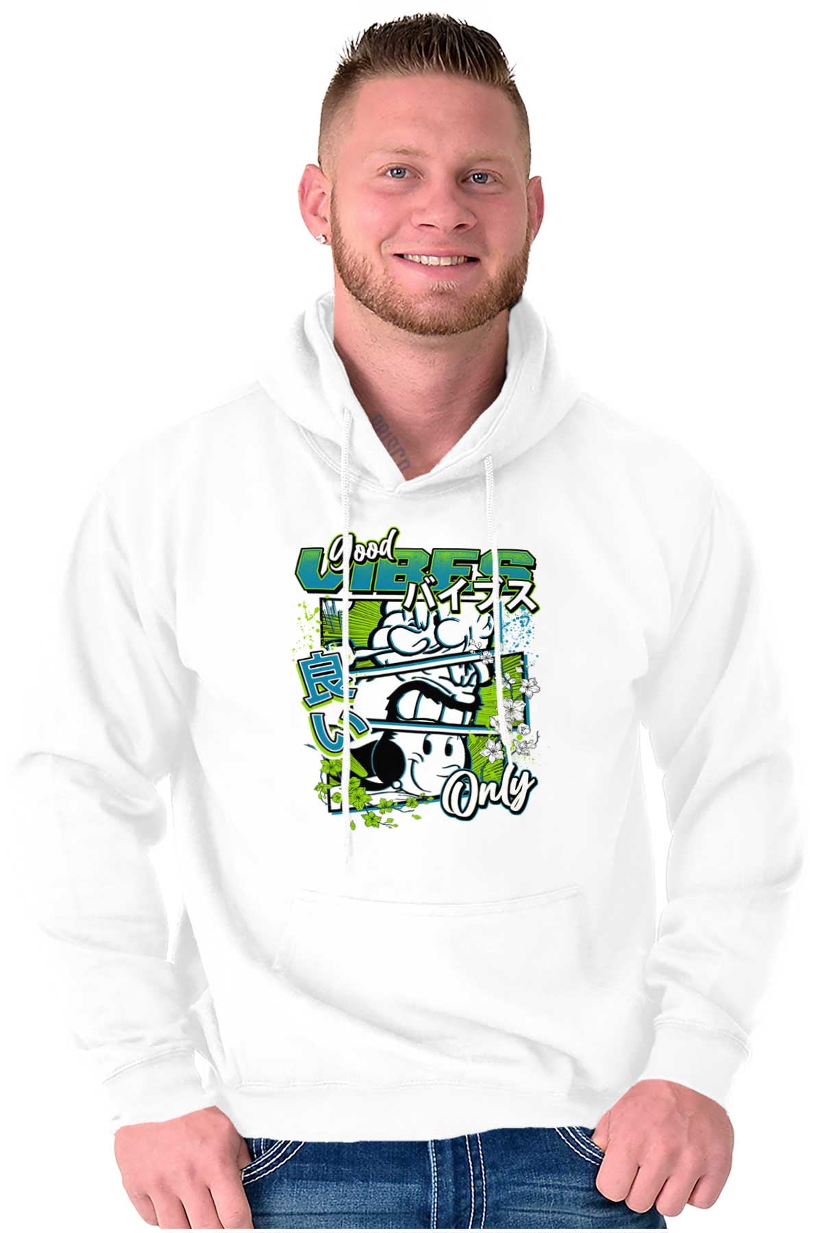 Popeye Characters Kanji Comic Panel Hoodie Hooded Sweatshirt Men Brisco ...