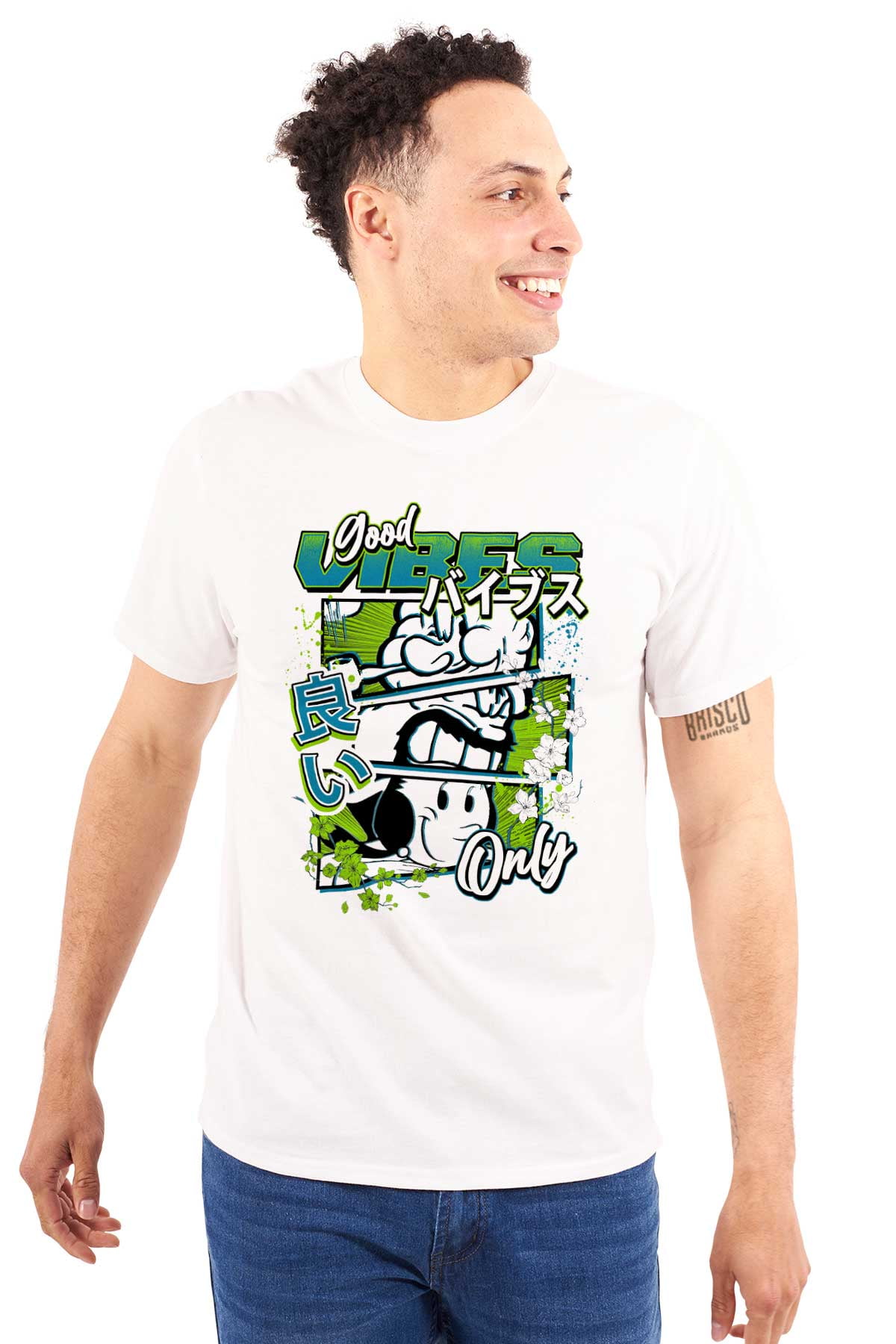 Popeye Characters Kanji Comic Panel Men Big & Tall Graphic Tee Brisco ...