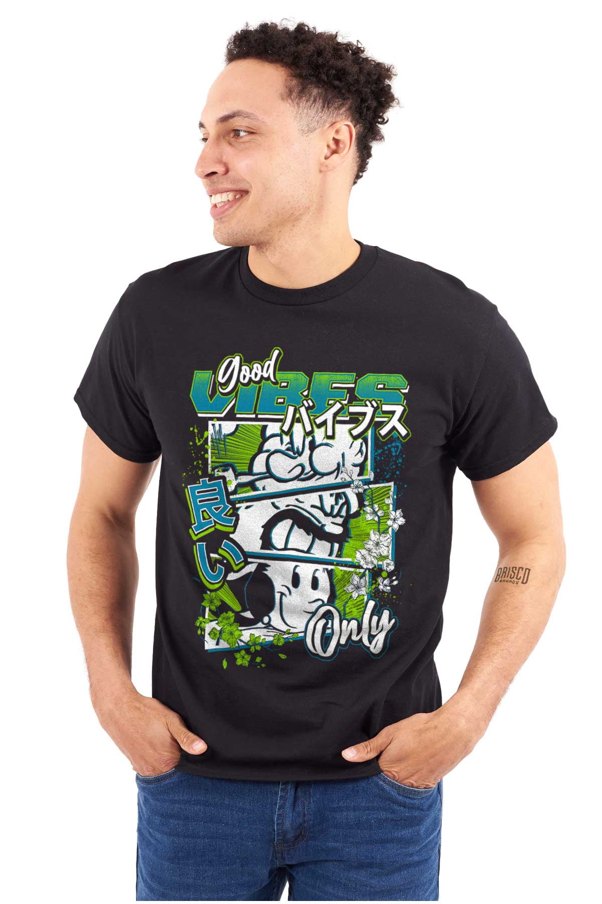 Popeye Characters Kanji Comic Panel Men Big & Tall Graphic Tee Brisco ...