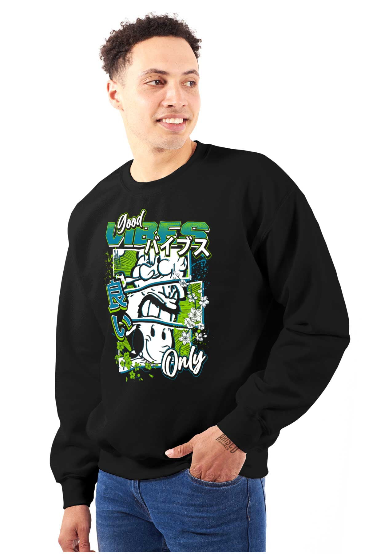 Popeye Characters Kanji Comic Panel Men Big & Tall Sweatshirt Brisco ...