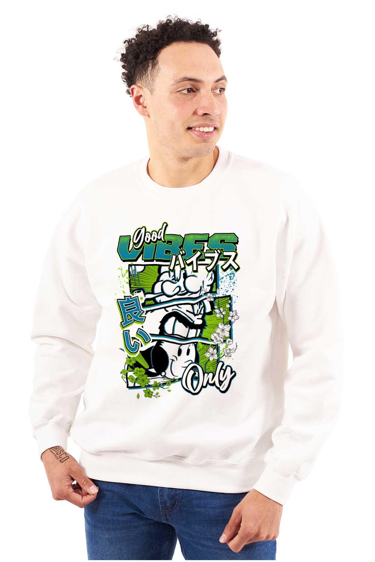 Popeye Characters Kanji Comic Panel Men Big & Tall Sweatshirt Brisco ...