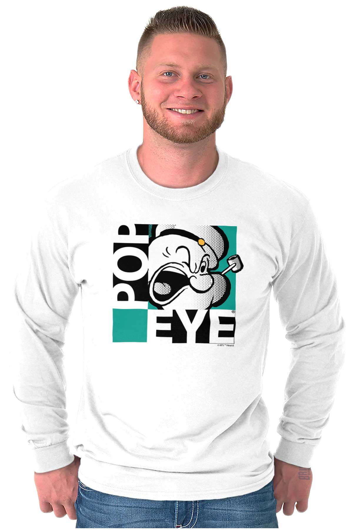 Popeye Comic Book Cartoon Pop Art Long Sleeve Tshirt Men Women Brisco