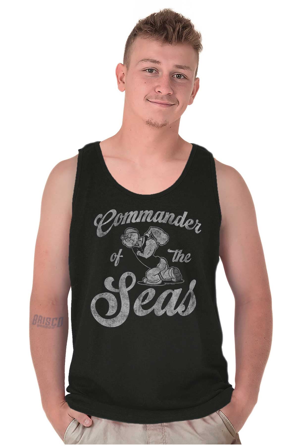 Popeye Commander of the Seas Cartoon Tank Top T Shirts Men Women Brisco ...