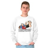 Popeye Father Cartoon Legendary Daddy Men Big & Tall Sweatshirt Brisco ...