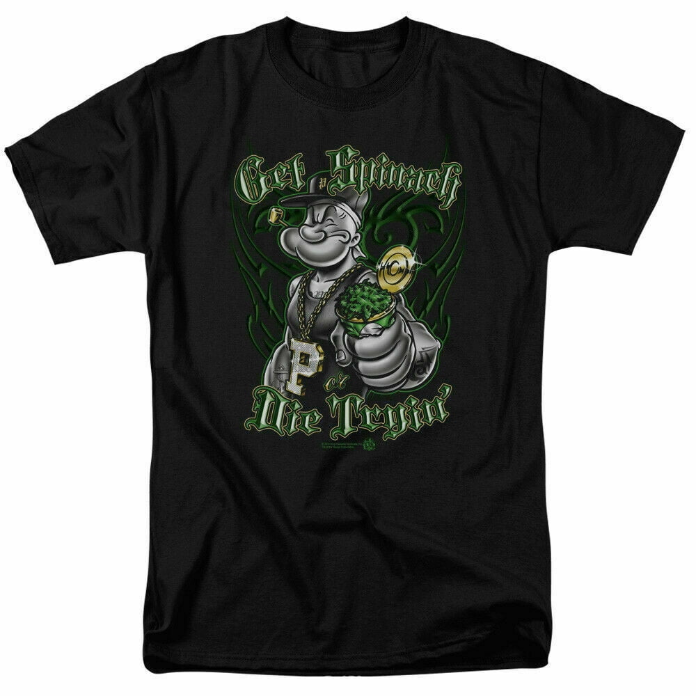Popeye Get Spinach Die Tryin T Shirt Licensed Comic Book Cartoon Tee ...