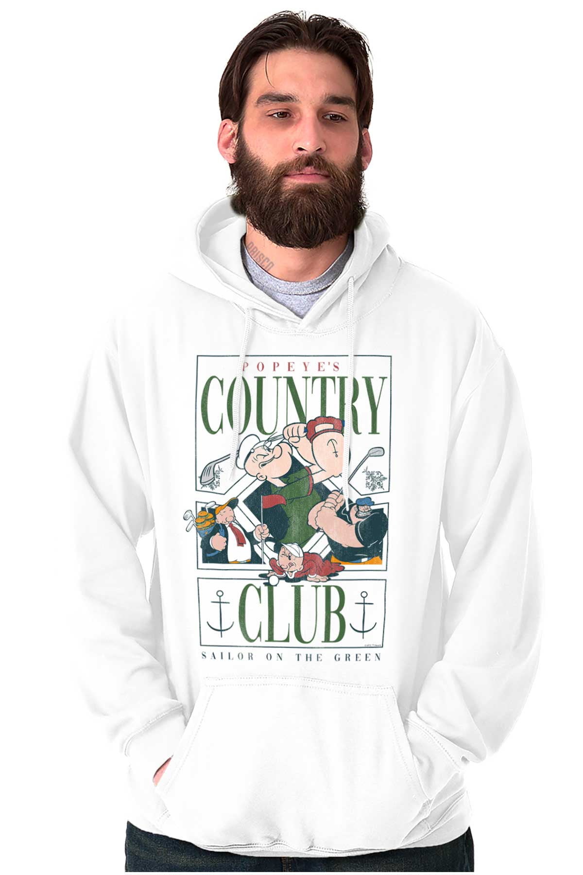 Popeye Golf Country Club Cartoon Hoodie Sweatshirt Women Men Brisco ...