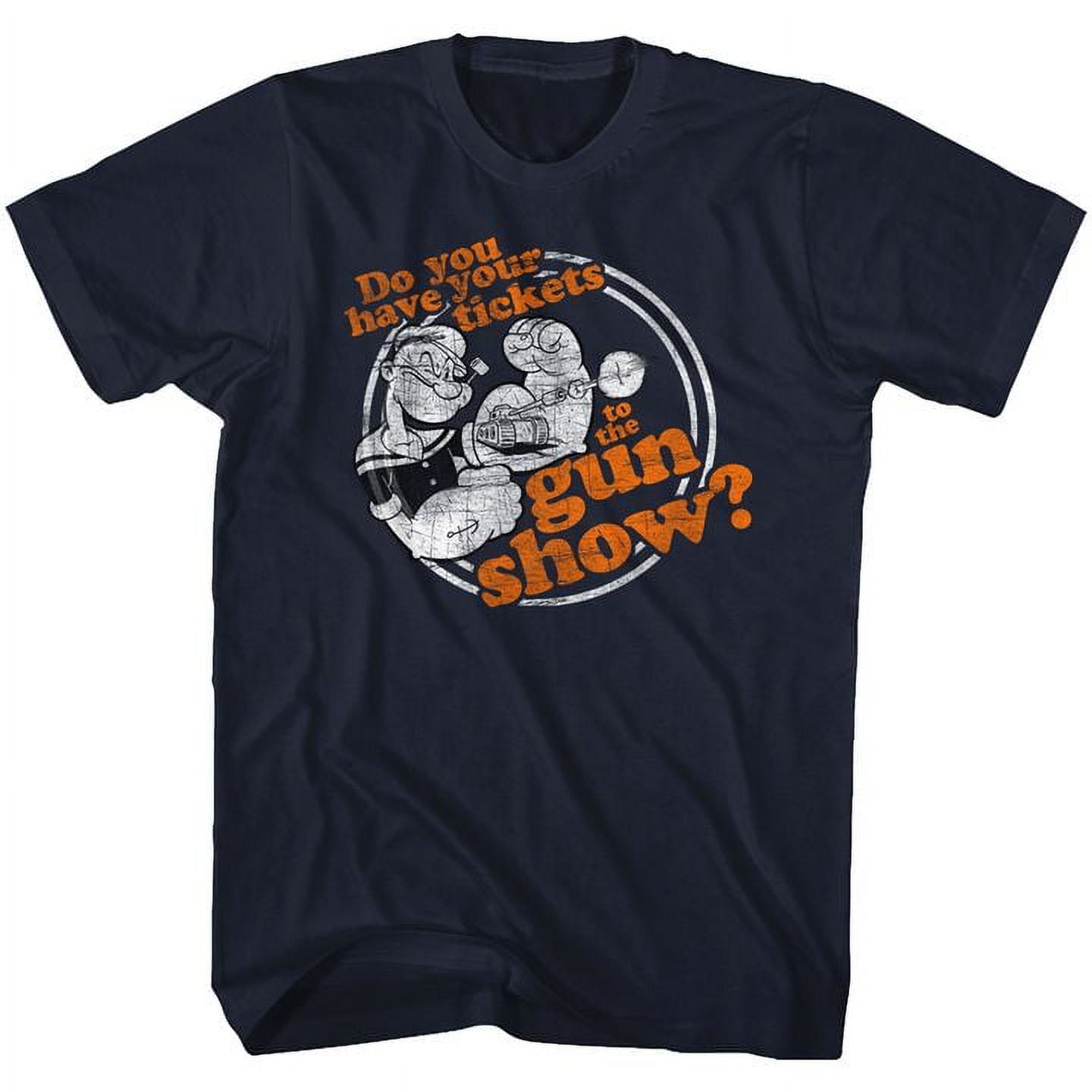 Popeye Gun Show Navy Adult T-Shirt 5Xl - Walmart.com