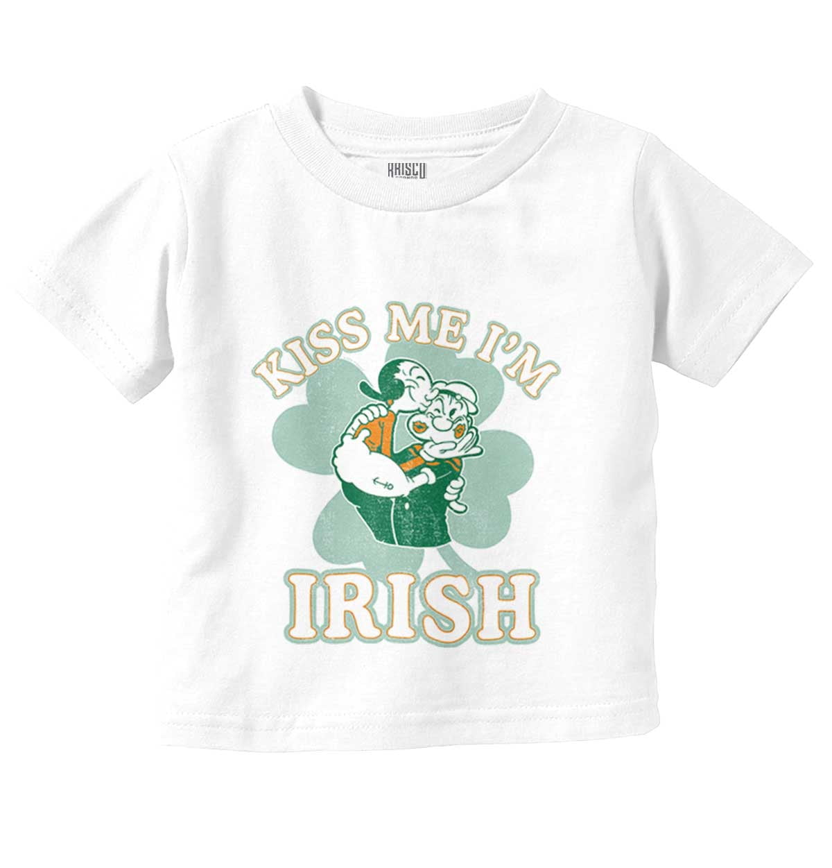 Popeye Kiss Me Im Irish St Paddys Day Toddler Boy Girl T Shirt Infant ...