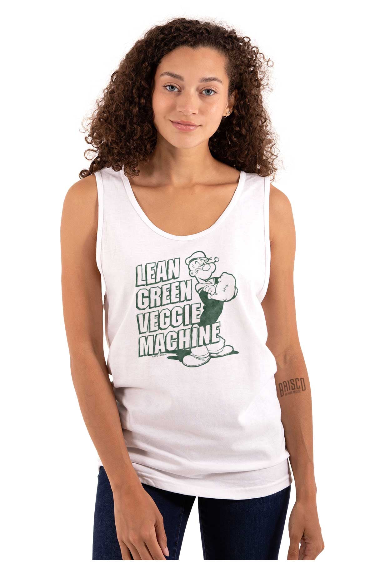 Popeye Lean Green Veggie Machine Tank Top T Shirts Men Women Brisco ...