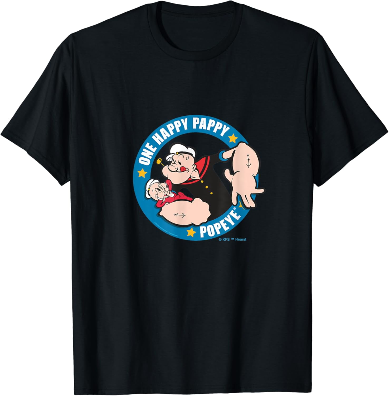 Popeye "One Happy Pappy" Father'S Day - Gift For Dad T-Shirt Unisex S ...