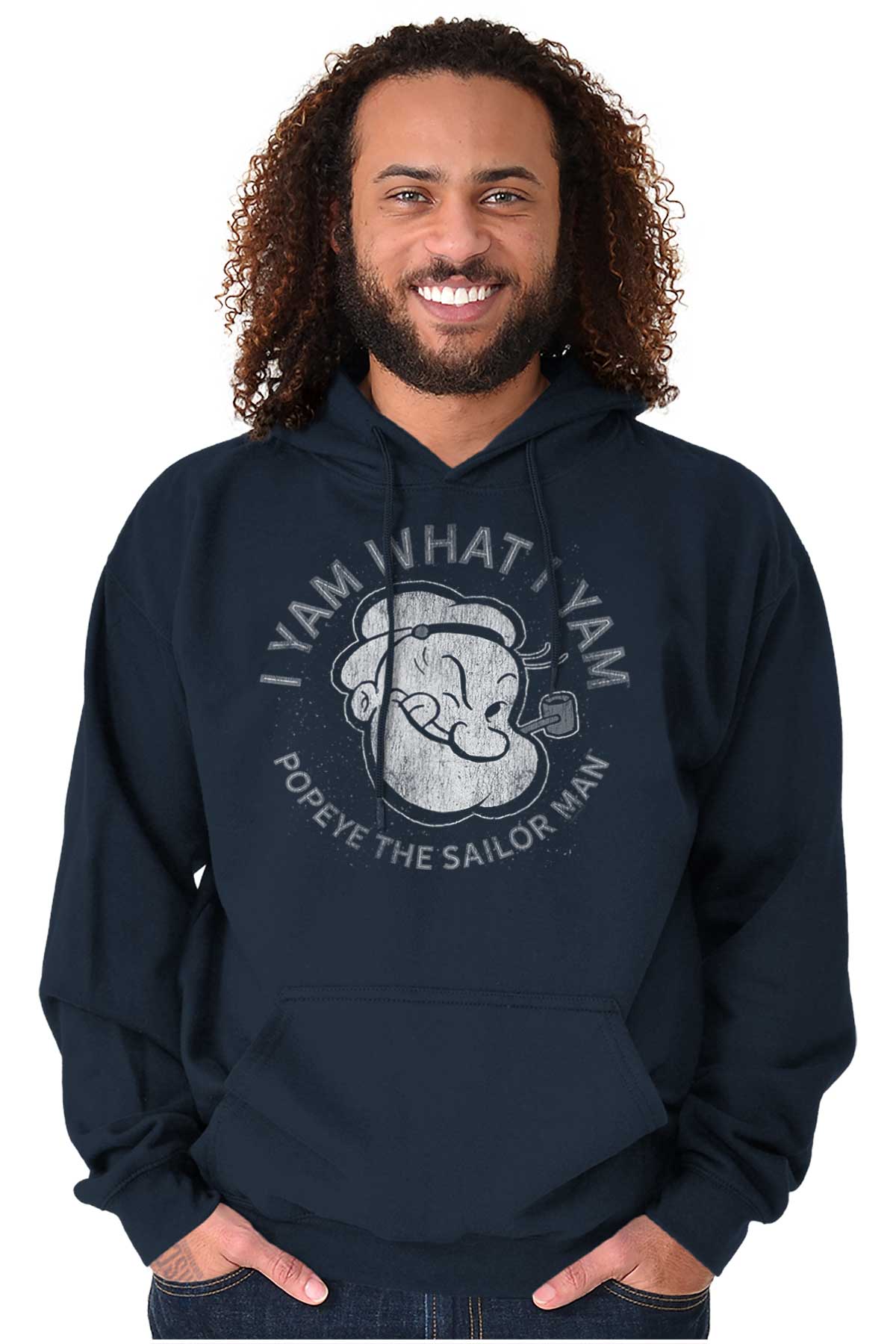Popeye Sailor Man Quote What I Yam Unisex Plus Size Hoodie Brisco ...