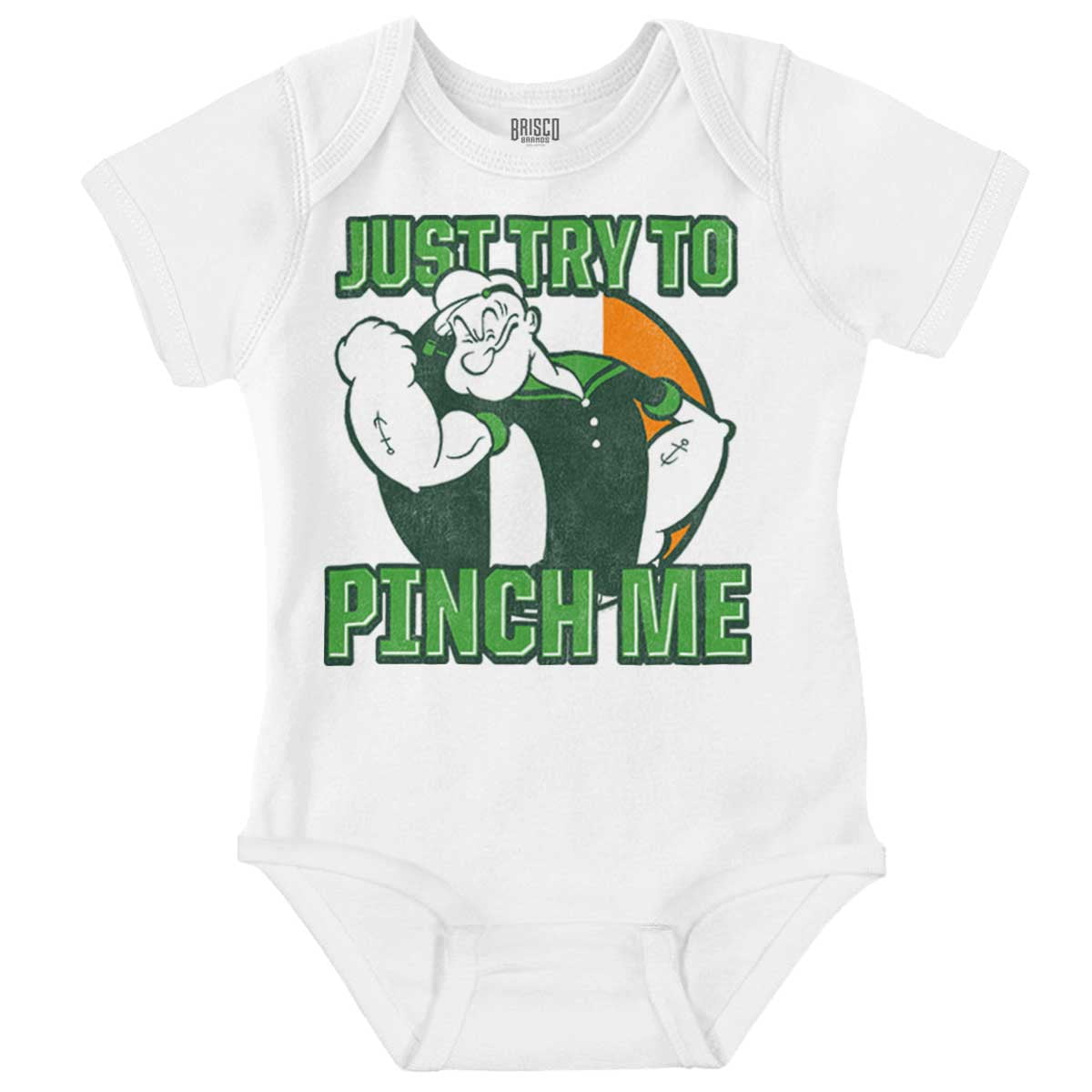 Popeye St Paddys Try To Pinch Me Romper Boys or Girls Infant Baby ...