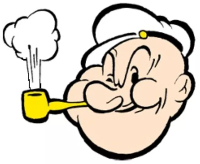 Popeye Sticker Hard Hat Sticker Laptop Sticker Phone Decal Water Bottle ...