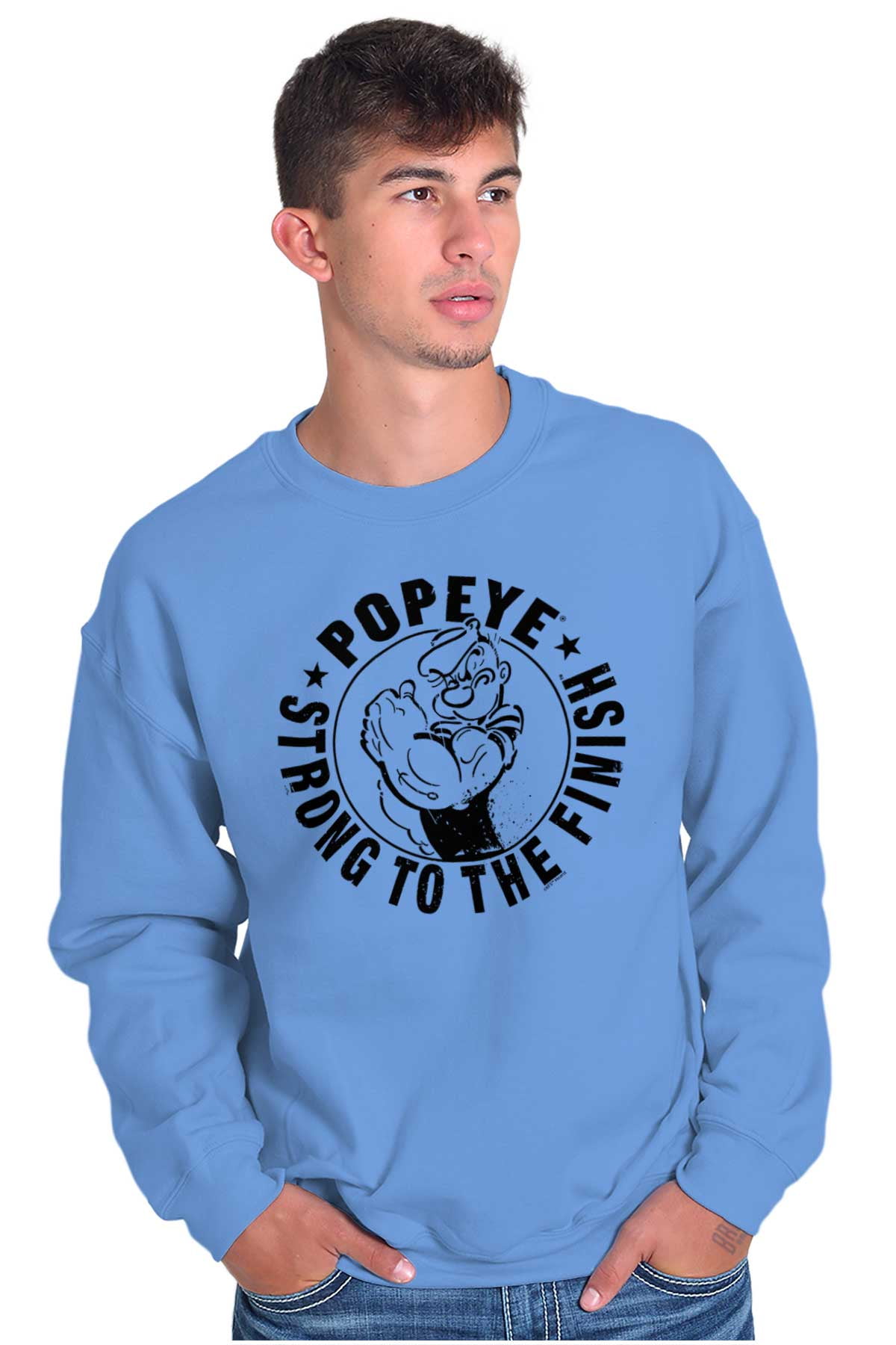Popeye Strong To The Finish Flexing Unisex Plus Size Sweatshirt Brisco ...