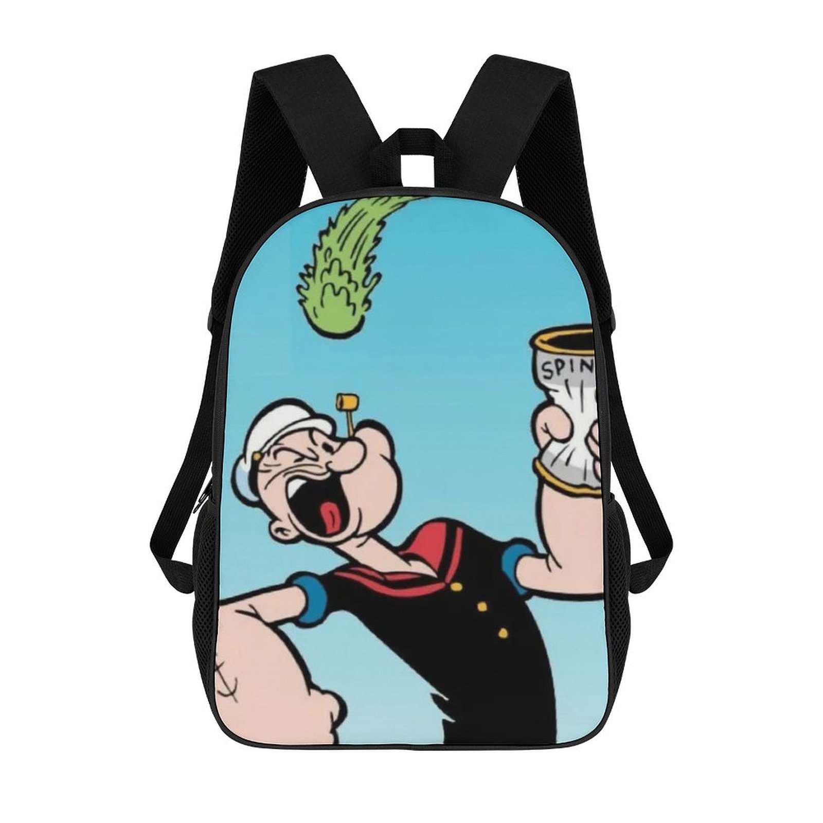 Popeye The Sailor Backpack, 17 Inch Large Capacity Laptop Backpack ...