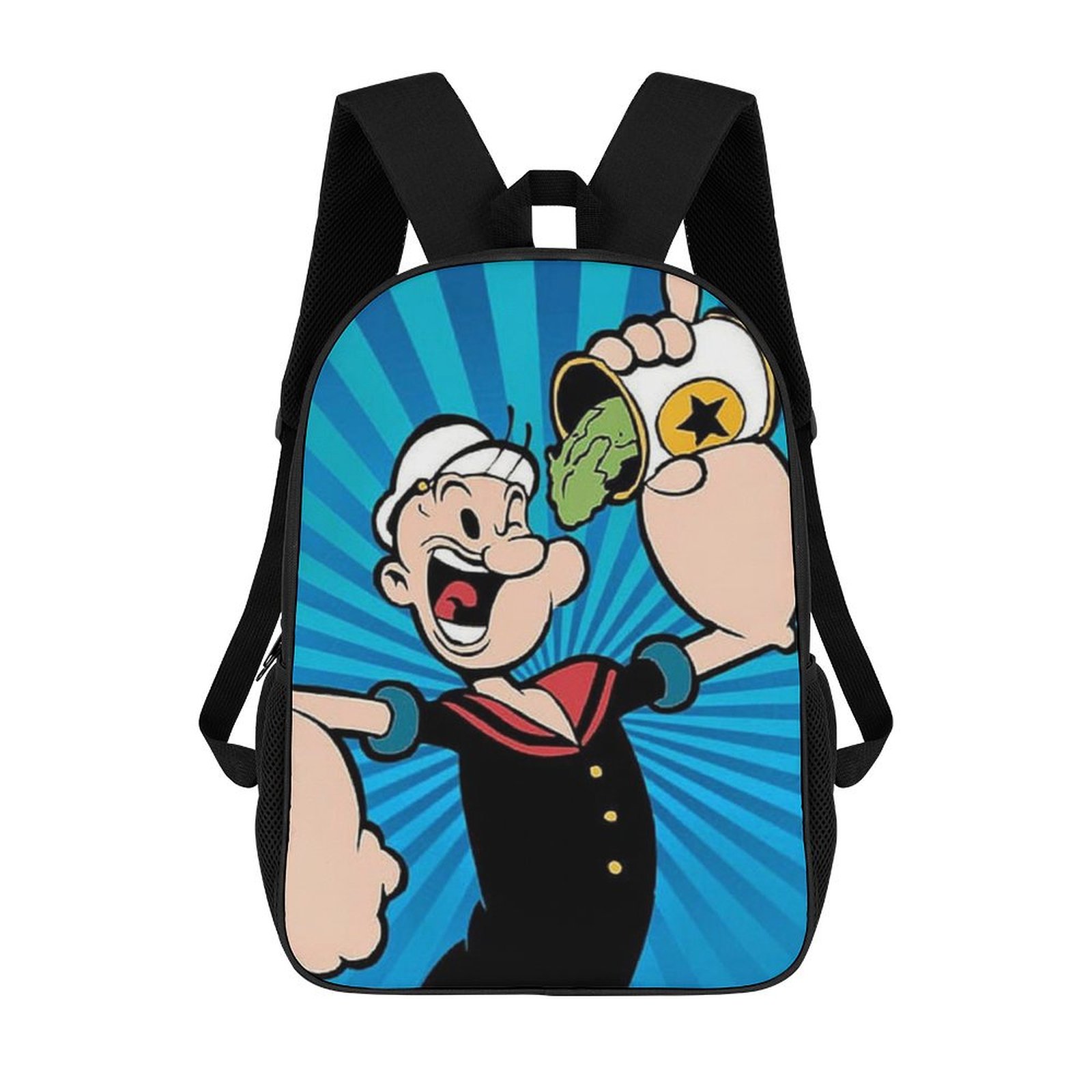 Popeye The Sailor Backpack, 17 Inch Large Capacity Laptop Backpack ...