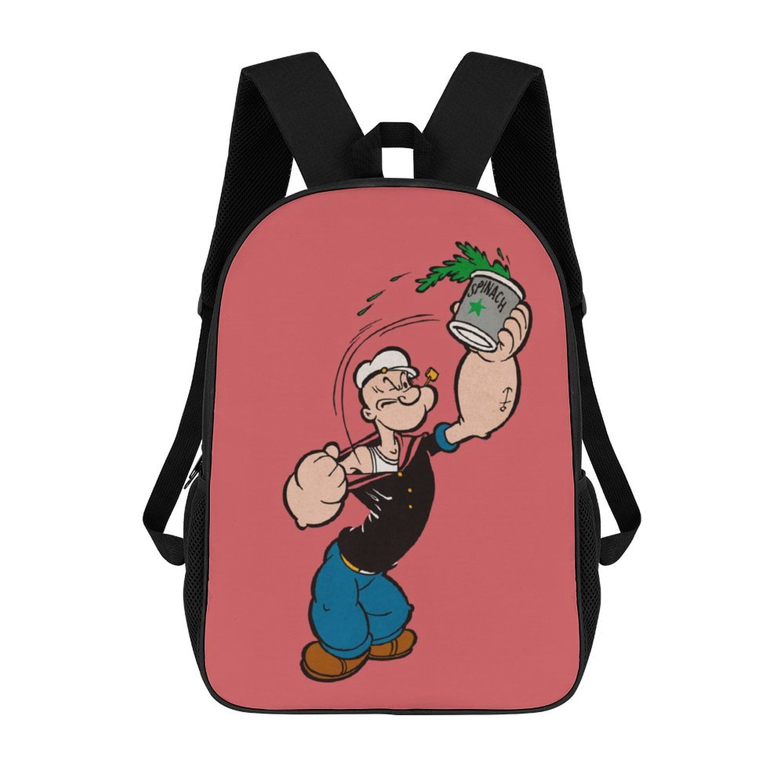 Popeye The Sailor Backpack, 17 Inch Large Capacity Laptop Backpack ...