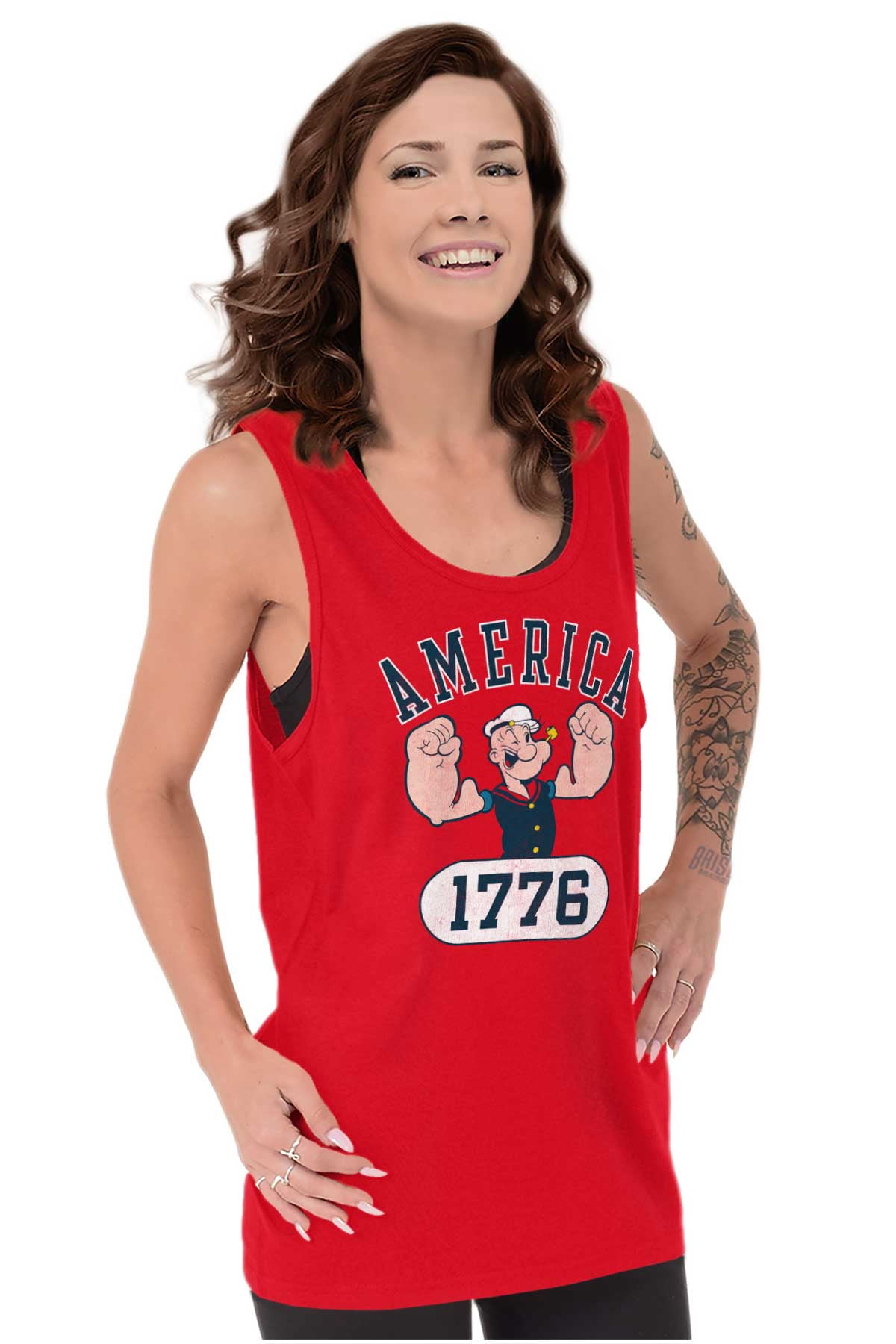 Popeye The Sailor Man America 1776 Tank Top T Shirts Men Women Brisco ...
