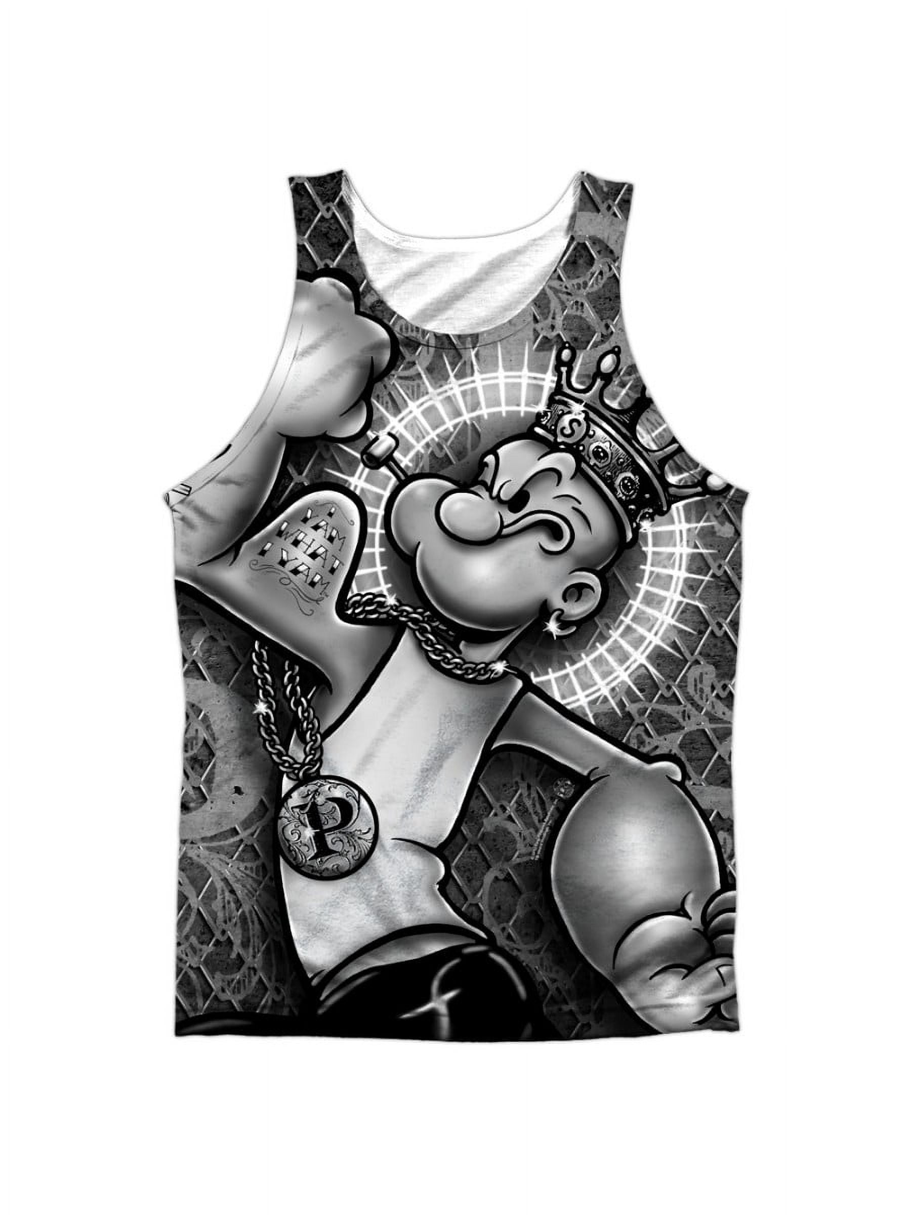 Popeye The Sailor Man Cartoon Icon Spinach King Front Print Tank Top ...