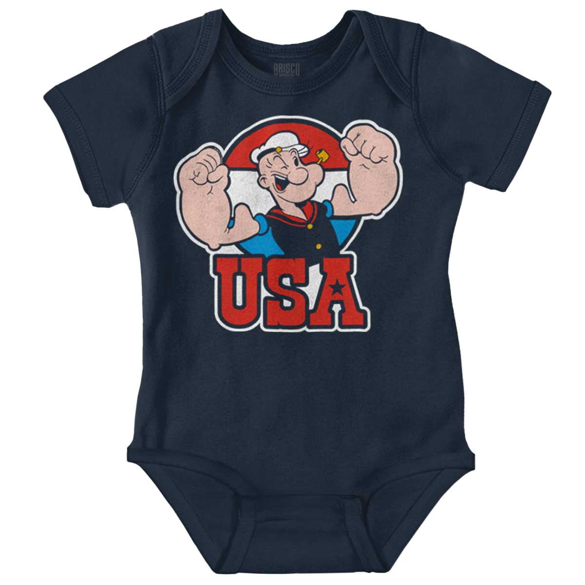 Popeye The Sailor Man USA Muscle Romper Boys or Girls Infant Baby ...