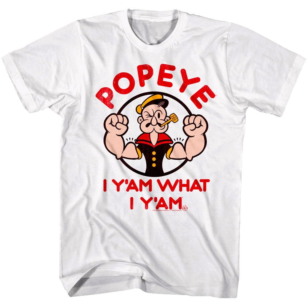 Popeye The Sailorman Yam What I Yam Men's T Shirt Cartoon Sailor ...