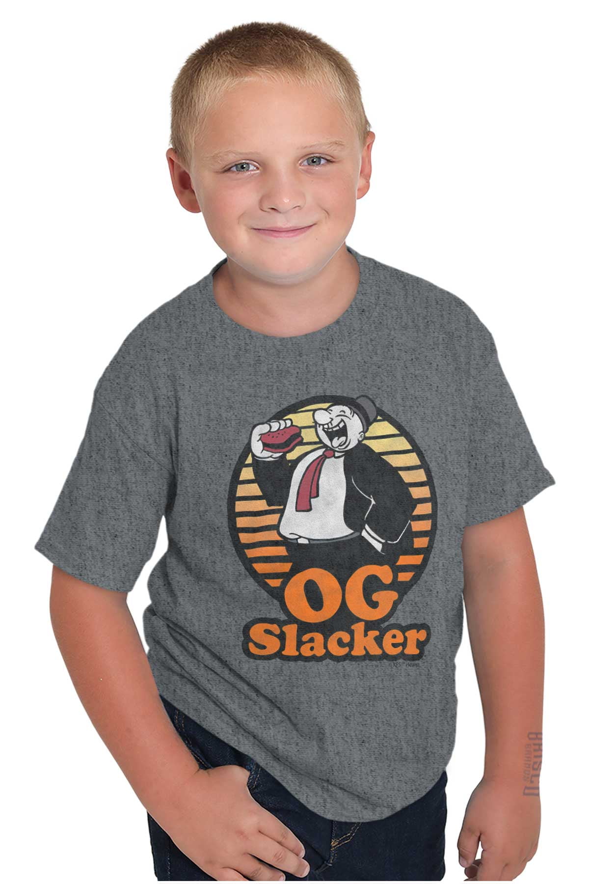 Popeye Wimpy OG Slacker Funny Retro Crewneck T Shirts Boy Girl Teen ...