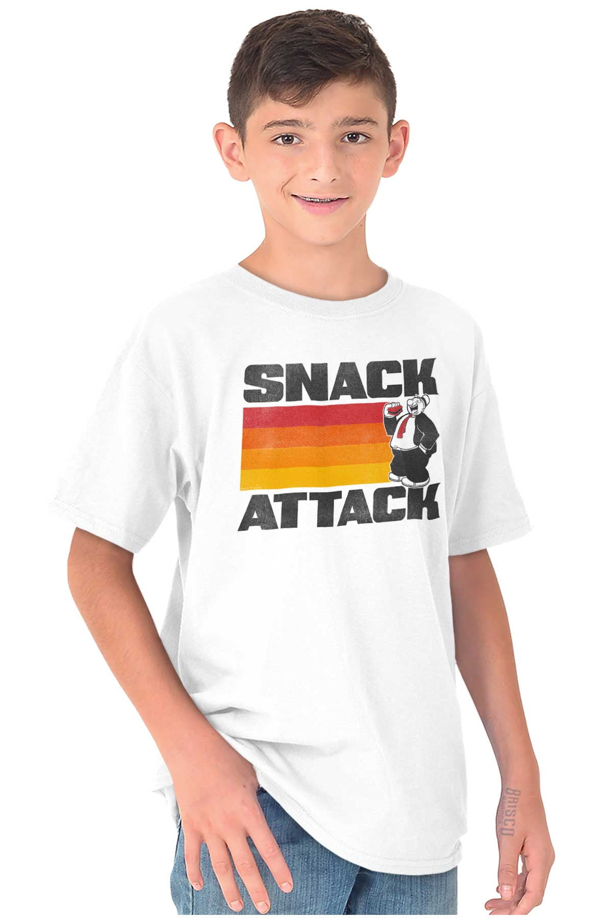 Popeye Wimpy Snack Attach Funny Retro Crewneck T Shirts Boy Girl Teen ...