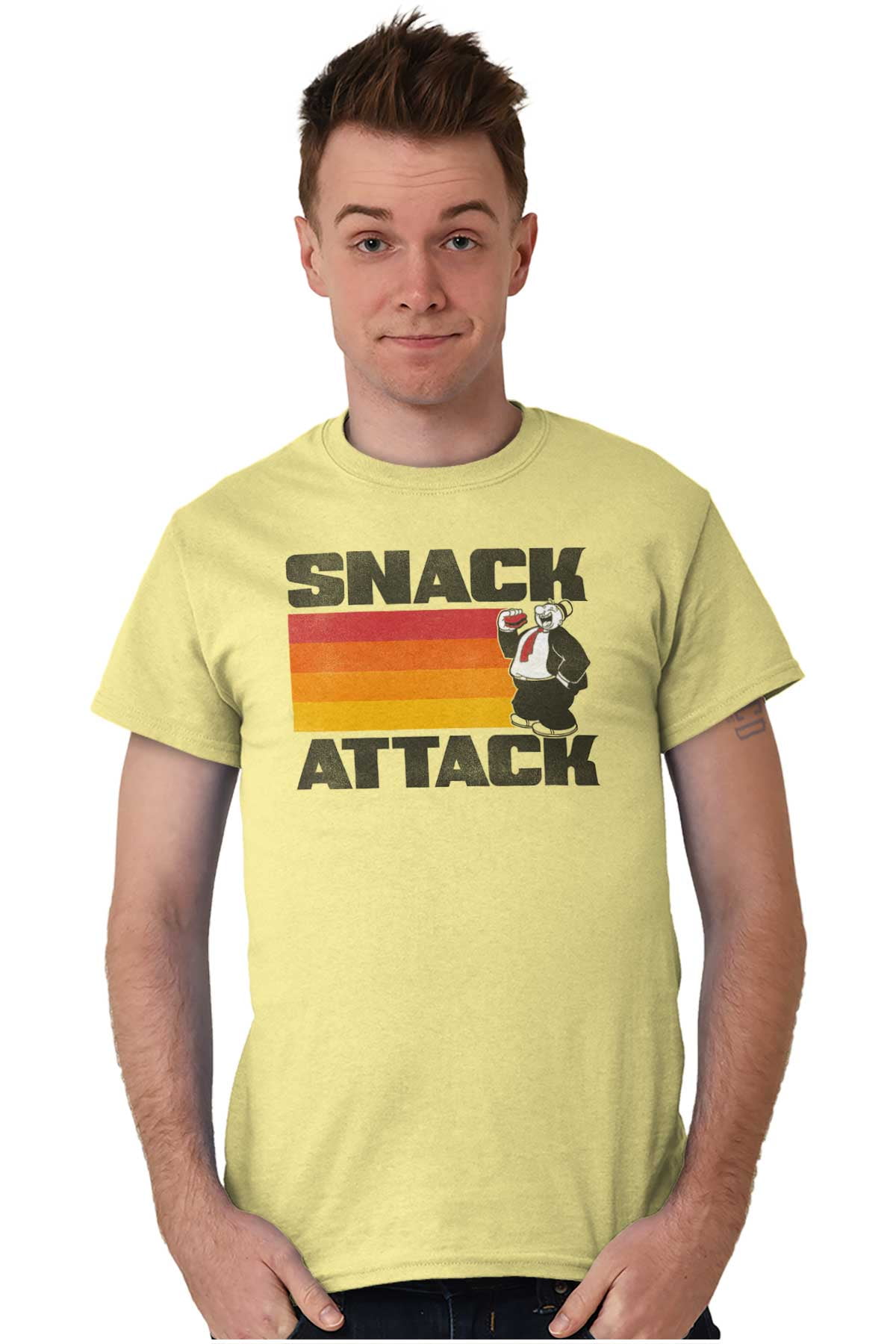 Popeye Wimpy Snack Attach Funny Retro Unisex Plus Size Graphic Tee ...