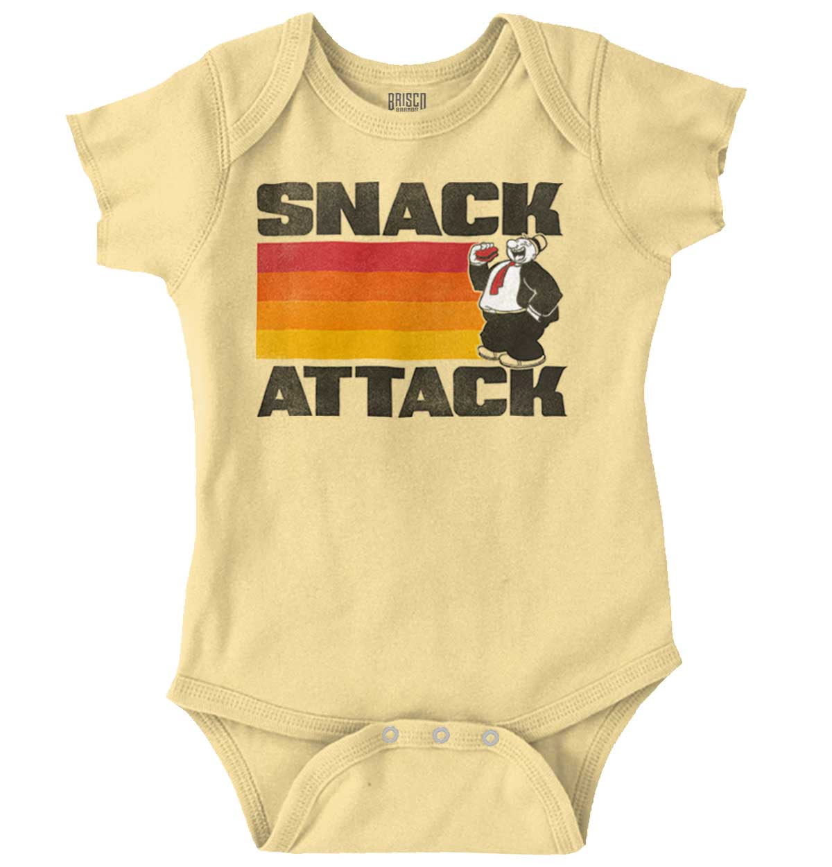 Popeye Wimpy Snack Attach Funny Retro Romper Boys or Girls Infant Baby ...