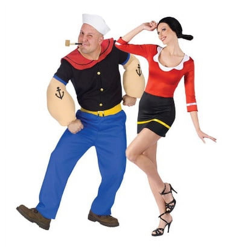 Fun World Popeye and Olive Oyl Unisex Halloween Fancy-Dress Costumes ...