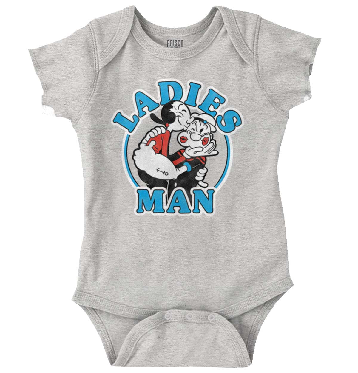 Popeye and Olive Oyl Ladies Man Funny Bodysuit Jumper Boys Infant Baby ...