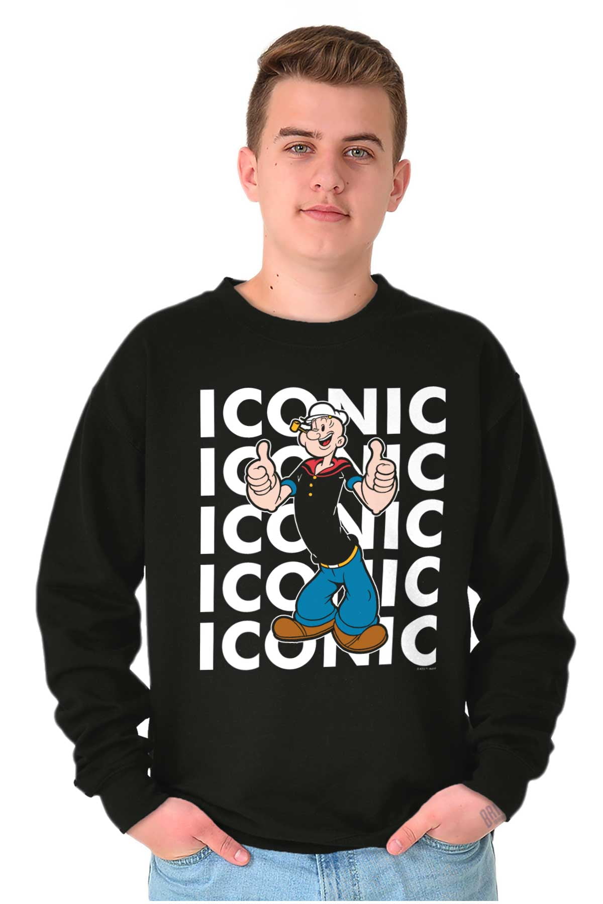 Popeye the Sailor Man Iconic Cartoon Sweatshirt for Men or Women Brisco ...