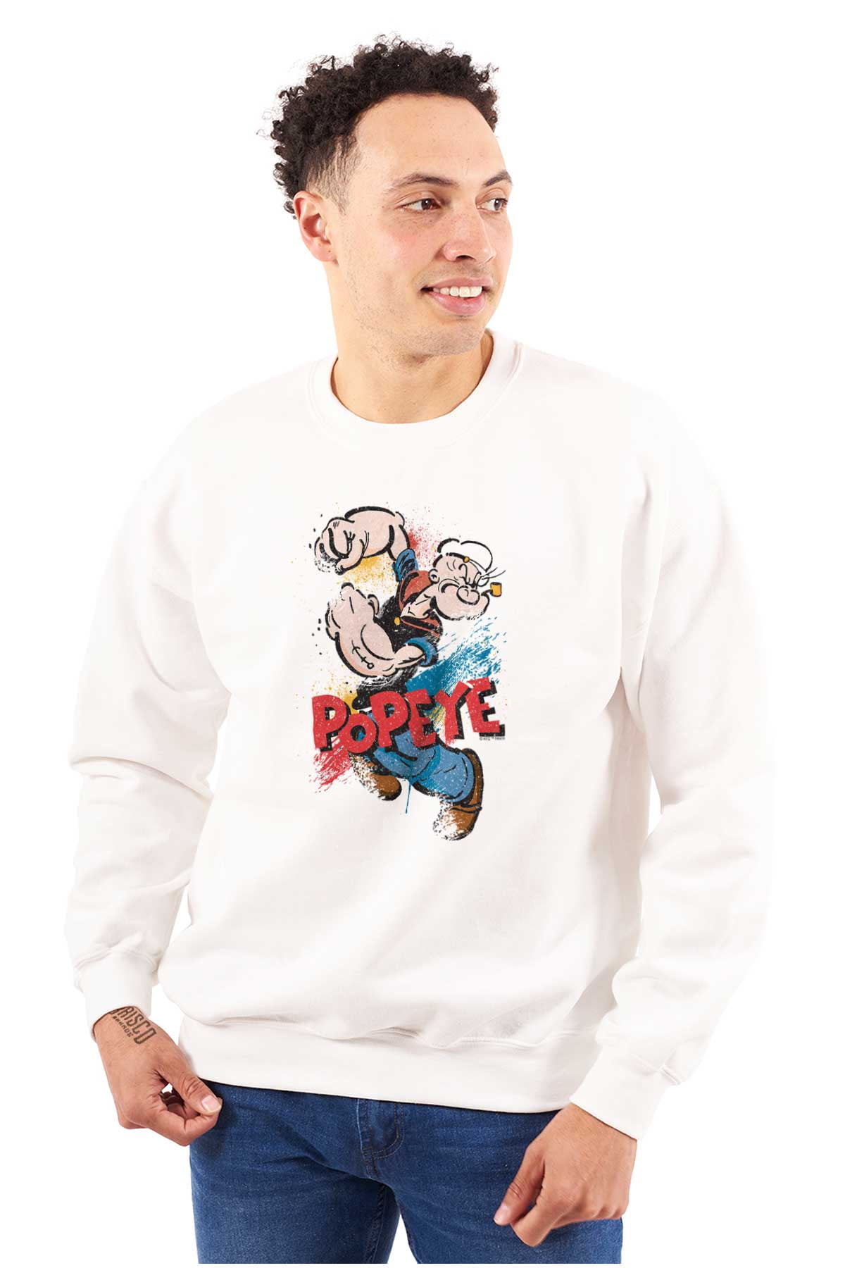 Popeye the Sailor Retro Cartoon Comic Sweatshirt for Men or Women ...