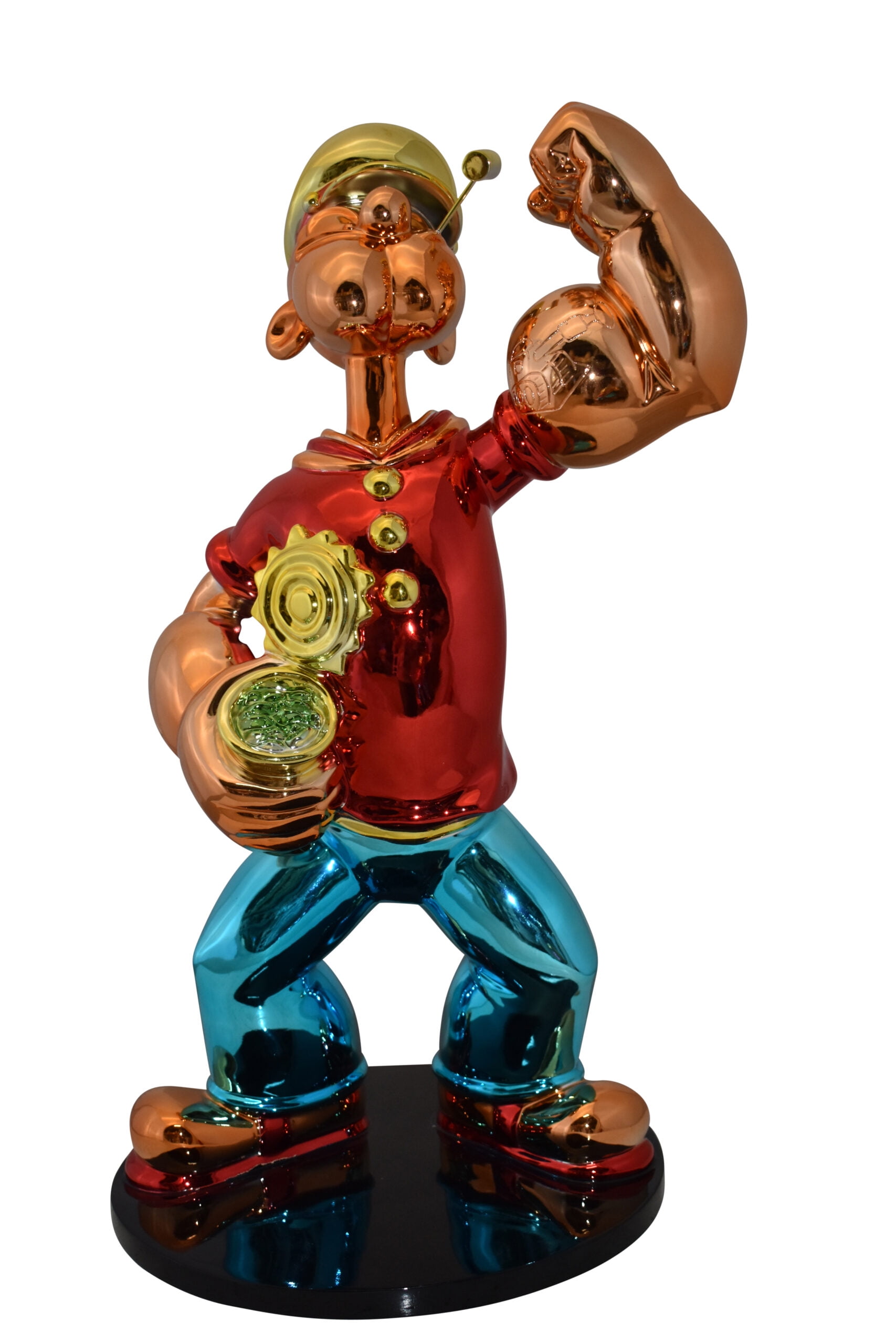 Popeye with Red shirt Resin Statue Size: 18" x 16" x 31"H - Walmart.com