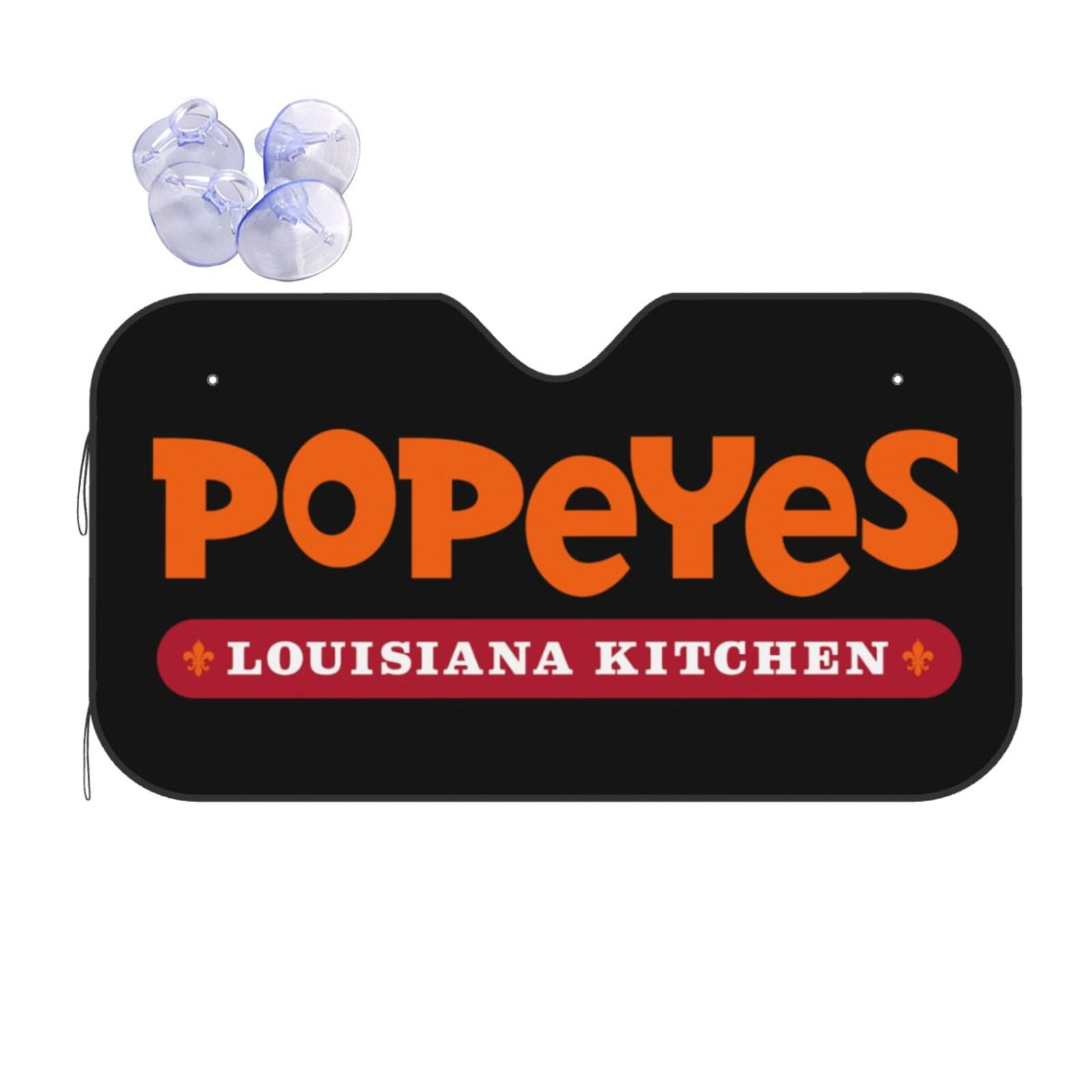 Popeyes Louisiana Kitchen Car Sun Shade Windshield Portable Sun Blocker ...